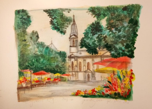 Magična ljepota zagrebačkoga Cvjetnog trga u opusu Renate Facan Kušec